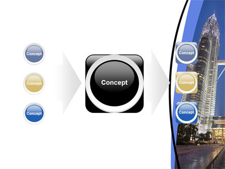 Petronas Twin Towers PowerPoint Template, Backgrounds | 06375 ...