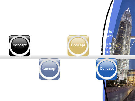 Petronas Twin Towers PowerPoint Template, Backgrounds | 06375 ...