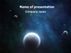 Deep Space PowerPoint Template, Backgrounds | 06627 | PoweredTemplate.com