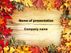 Autumn Leaves Frame - Free Presentation Template for Google Slides and ...