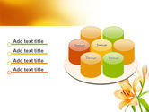 Yellow Lily PowerPoint Template, Backgrounds | 06649 | PoweredTemplate.com