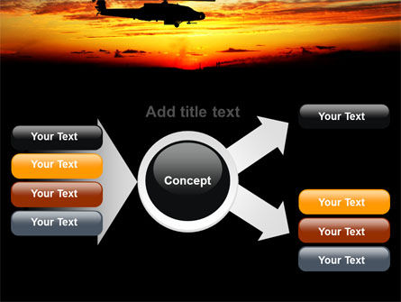 Apache Helicopter AH-64 PowerPoint Template, Backgrounds | 06658 | PoweredTemplate.com