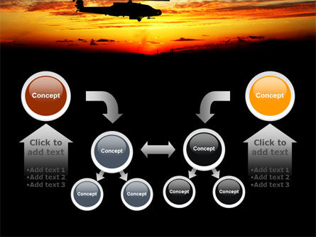 Apache Helicopter AH-64 PowerPoint Template, Backgrounds | 06658 | PoweredTemplate.com