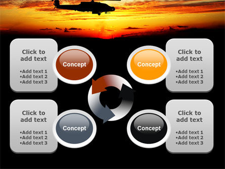 Apache Helicopter AH-64 PowerPoint Template, Backgrounds | 06658 | PoweredTemplate.com