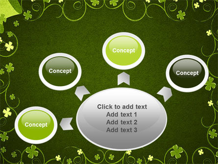 Irish Theme PowerPoint Template, Backgrounds | 06857 | PoweredTemplate.com
