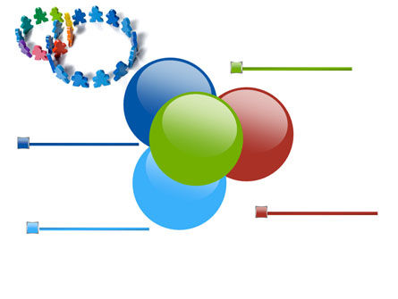 Figure Eight PowerPoint Template, Backgrounds | 06978 | PoweredTemplate.com