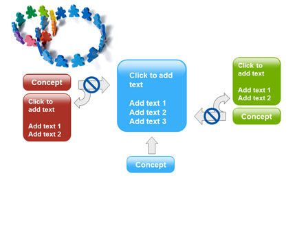 Figure Eight PowerPoint Template, Backgrounds | 06978 | PoweredTemplate.com