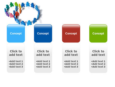 Figure Eight PowerPoint Template, Backgrounds | 06978 | PoweredTemplate.com