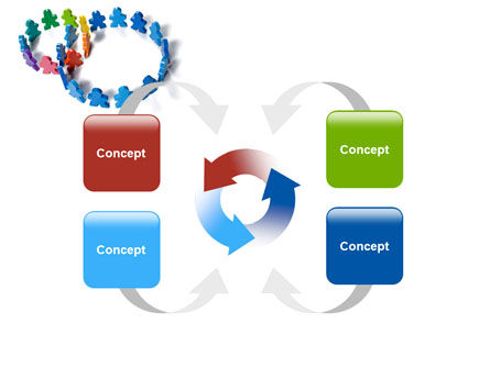 Figure Eight PowerPoint Template, Backgrounds | 06978 | PoweredTemplate.com