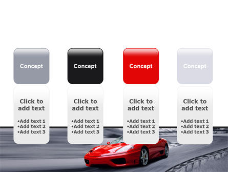 Red Sports Car PowerPoint Template, Backgrounds | 06984 ...