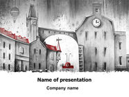 Old City Drawing - Free Presentation Template for Google Slides and ...