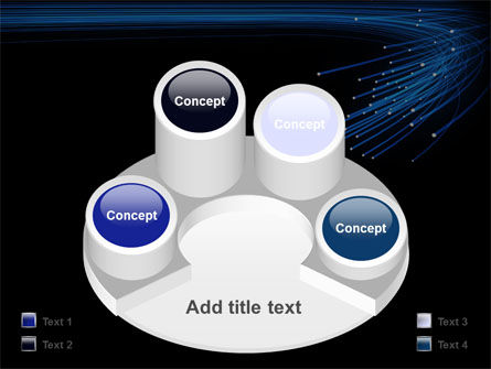 Blue Optic Fibers PowerPoint Template, Backgrounds | 07052 ...