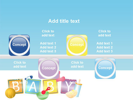 Baby Theme PowerPoint Template, Backgrounds | 07094 | PoweredTemplate.com
