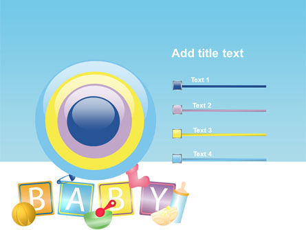 Baby Theme PowerPoint Template, Backgrounds | 07094 | PoweredTemplate.com