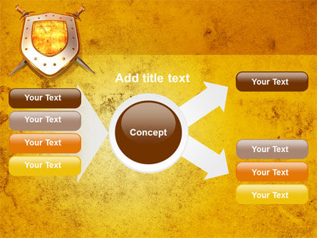 Shield And Swords PowerPoint Template, Backgrounds | 07298 ...