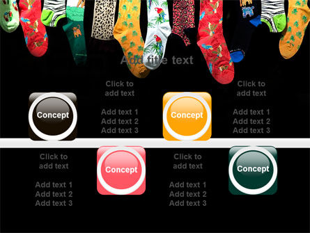 Socks PowerPoint Template, Backgrounds | 07315 | PoweredTemplate.com