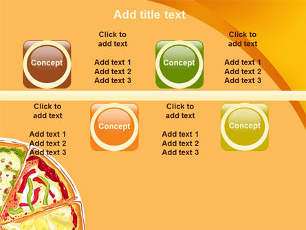 Pizza PowerPoint Template, Backgrounds | 07678 | PoweredTemplate.com