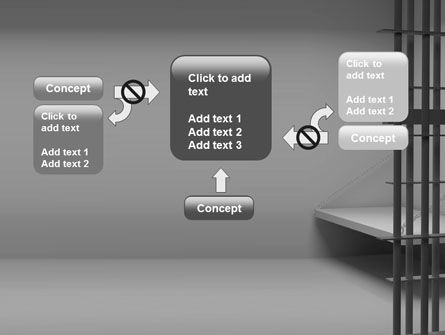 Prison Cell PowerPoint Template, Backgrounds | 07771 | PoweredTemplate.com