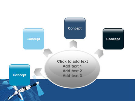 Satellite Free PowerPoint Template, Backgrounds | 07849 ...