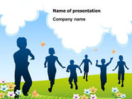 Happy People PowerPoint Template, Backgrounds | 07939 | PoweredTemplate.com