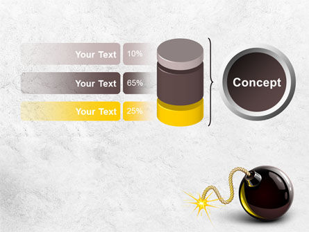 Bomb With Burning Wick Free PowerPoint Template, Backgrounds | 07973 ...