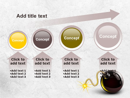 Bomb With Burning Wick Free PowerPoint Template, Backgrounds | 07973 ...