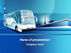 Coach Bus PowerPoint Template, Backgrounds | 08005 | PoweredTemplate.com