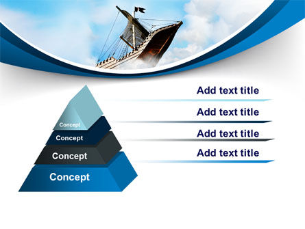 Sailing Boat PowerPoint Template, Backgrounds | 08042 | PoweredTemplate.com