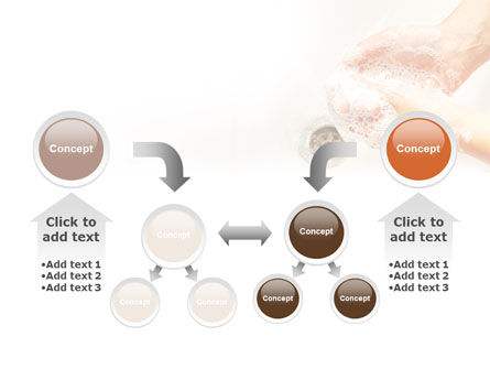 Hand Washing PowerPoint Template, Backgrounds | 08126 | PoweredTemplate.com