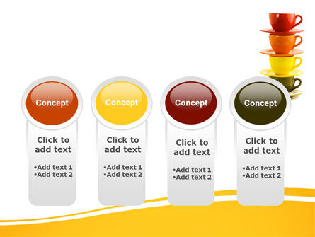 Cups Free PowerPoint Template, Backgrounds | 08173 | PoweredTemplate.com