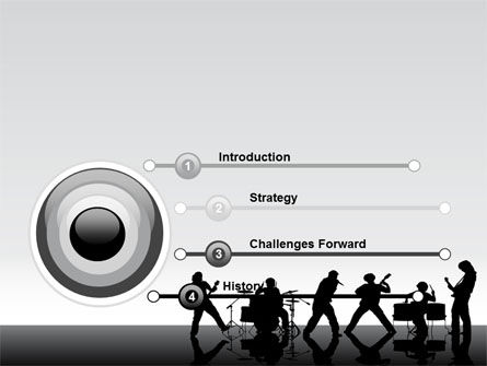 Music Band PowerPoint Template, Backgrounds | 08218 | PoweredTemplate.com