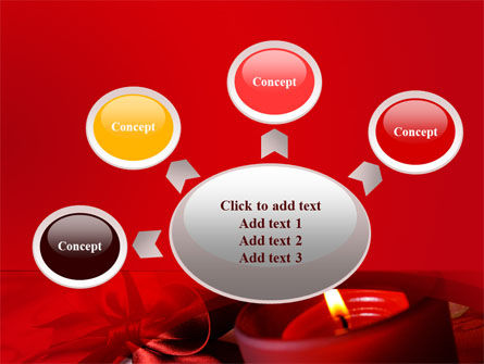 Red Christmas Candles PowerPoint Template, Backgrounds | 08295 ...