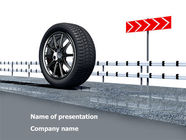 Tire Change PowerPoint Template, Backgrounds | 08327 | PoweredTemplate.com