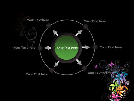 Fancy Design Flowers PowerPoint Template, Backgrounds | 08349 ...