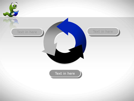 Smart Worm PowerPoint Template, Backgrounds | 08373 | PoweredTemplate.com