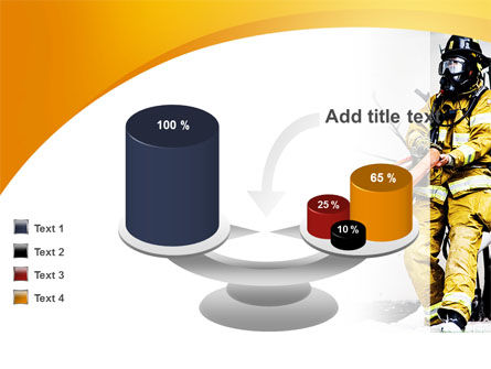 Firefighters with Firehose PowerPoint Template, Backgrounds | 08541 ...