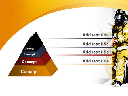 Firefighters with Firehose PowerPoint Template, Backgrounds | 08541 ...