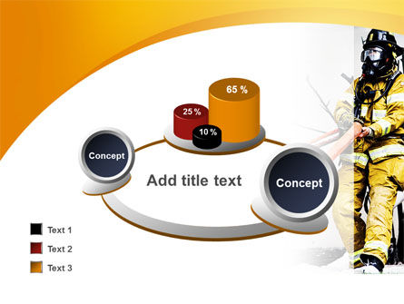 Firefighters with Firehose PowerPoint Template, Backgrounds | 08541 ...