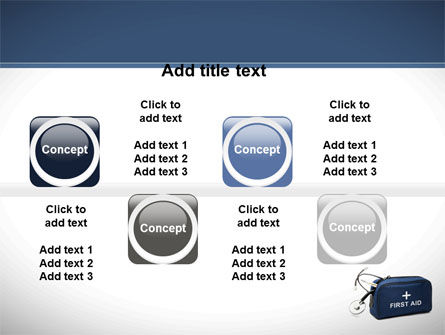 First Aid Kit Blue Box PowerPoint Template, Backgrounds | 08569 ...