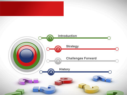 Question Marks In Various Colors PowerPoint Template, Backgrounds ...