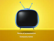 Analog Television PowerPoint Template, Backgrounds | 08671 ...