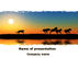 Savannah Sunset PowerPoint Template, Backgrounds | 08927 ...