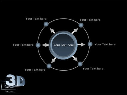 Three Dimensions Visual Technology PowerPoint Template, Backgrounds ...
