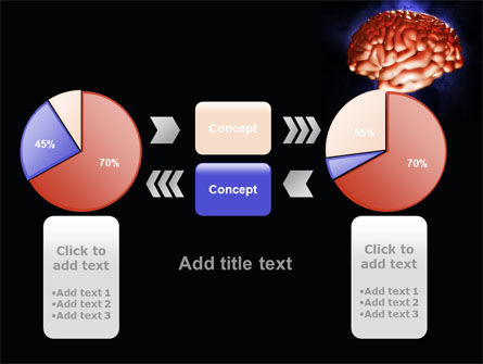 Human Brain in Three Dimensions PowerPoint Template, Backgrounds ...