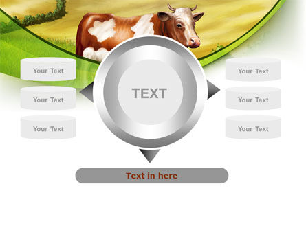 Templat PowerPoint Sapi Di Alam, Gambar Latar | 09266 | PoweredTemplate.com
