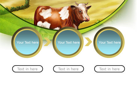 Templat PowerPoint Sapi Di Alam, Gambar Latar | 09266 | PoweredTemplate.com