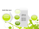 Green Splash PowerPoint Template, Backgrounds | 09278 | PoweredTemplate.com