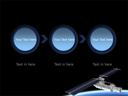 Spaceship In Deep Space PowerPoint Template, Backgrounds | 09370 ...