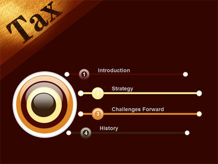 Tax PowerPoint Template, Backgrounds | 09445 | PoweredTemplate.com