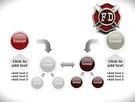 Fire Department Badge PowerPoint Template, Backgrounds | 09447 ...